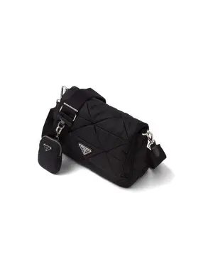 Prada Padded Re-nylon Shoulder Bag With Logo Detail