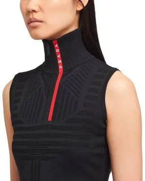 Prada Tech Rec Re-nylon Piqué Sleeveless Top