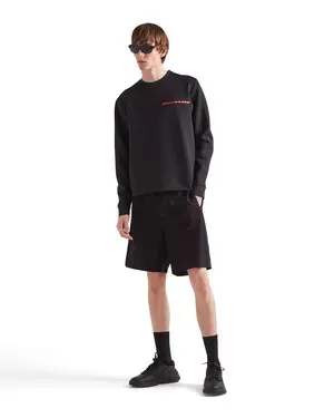 Prada Technical Fabric Sweatshirt - Black