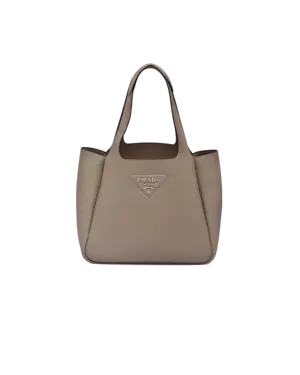 Prada Medium Leather Tote - Clay N