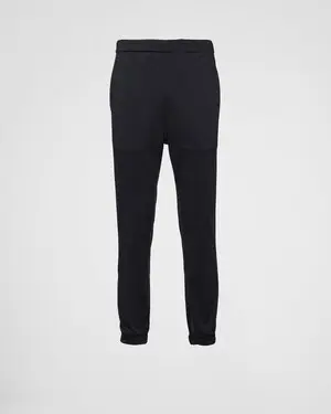 Prada Piqué Pants With Tape Seams