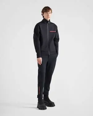 Prada Technical Fabric Hoodie Jacket