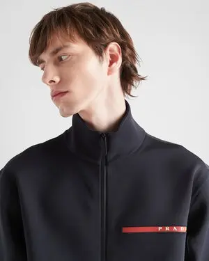 Prada Technical Fabric Hoodie Jacket