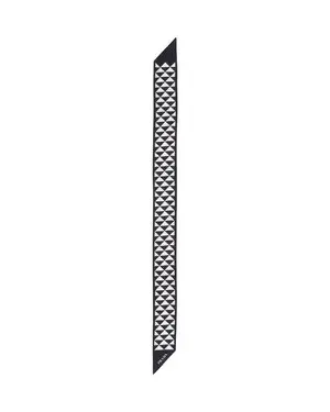 Prada Printed Silk Neck Tie - Black
