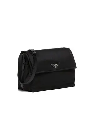Prada Traveller Large Padded Re-nylon Shoulder Bag - Black