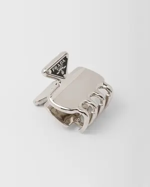 Prada Metal Hair Clip - Gold/silver