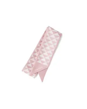 Prada Printed Silk Tie - Pink