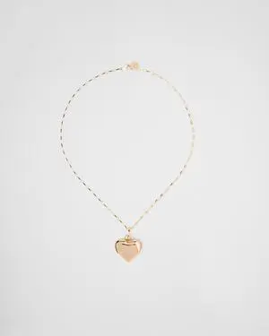 Prada Eternal Small Pendant Necklace - Gold