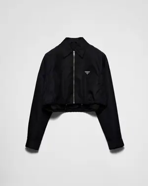 Prada Re-nylon Cropped Blouson Jacket