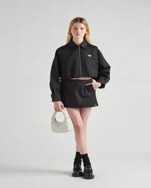 Prada Re-nylon Cropped Blouson Jacket