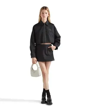 Prada Re-nylon Cropped Blouson Jacket