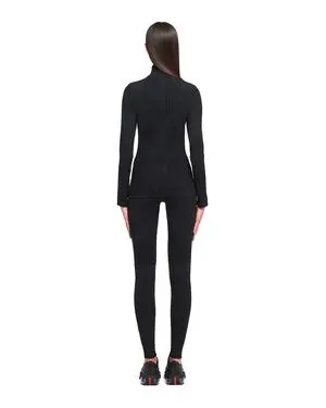 Prada Tech Rec Re-nylon Piqué Top - Black