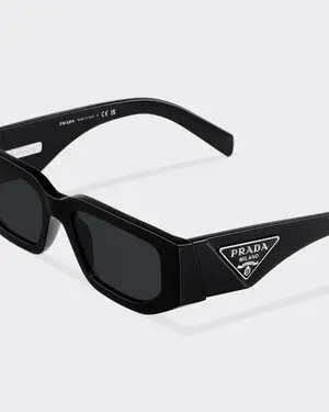 Prada Rectangle Sunglasses With Logo