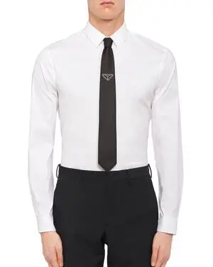 Prada Re-nylon Gabardine Tie - Black