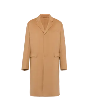 Prada Double Cashmere Overcoat - Camel Brown