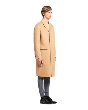 Prada Double Cashmere Overcoat - Camel Brown