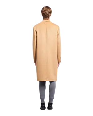 Prada Double Cashmere Overcoat - Camel Brown