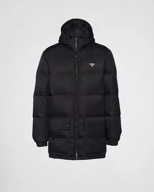 Prada Long Re-nylon Down Jacket