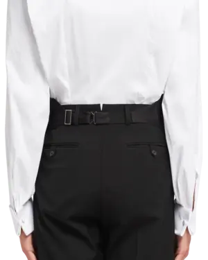 Prada Satin Tuxedo Cummerbund