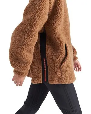 Prada Double Fleece And Recycled Technical Fabric Jacket