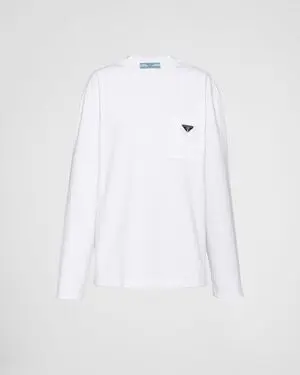 Prada Jersey T-Shirt - White | Editorialist