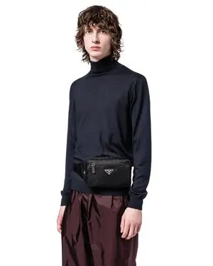 Prada Re-nylon And Saffiano Leather Belt Bag