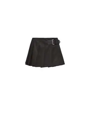 Prada Pleated Re-nylon Miniskirt