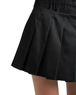 Prada Pleated Re-nylon Miniskirt