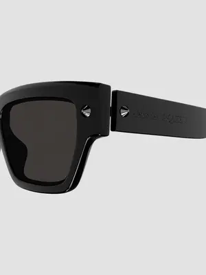Alexander McQueen Spike Studs 53mm Square Acetate Sunglasses