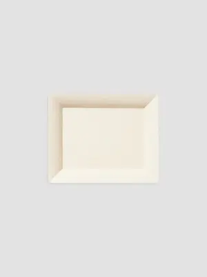 Aerin Embossed Shagreen Small Tray - Cream