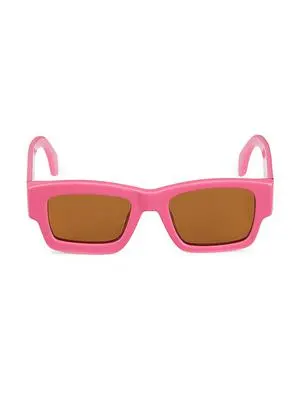 Palm Angels Men's 50MM Murray Square Acetate Sunglasses - Pink Brown - Pink Brown