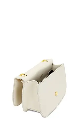 TOM FORD 001 Lock Mini Flap Bag In White