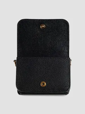 Balenciaga Cash Mini Wallet On Chain - Black