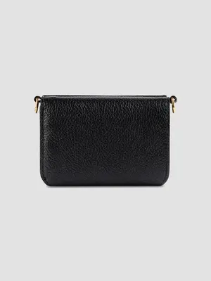Balenciaga Cash Mini Wallet On Chain - Black