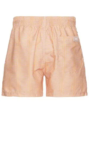 Oas Sunset Ladder Swim Shorts In Orange