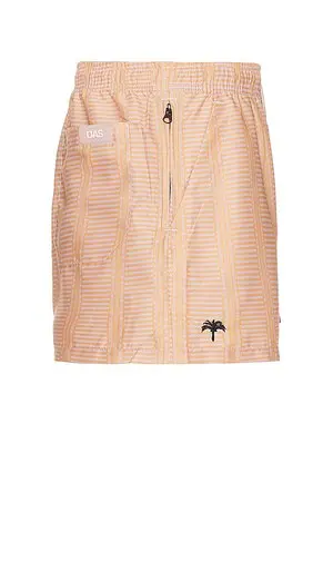 Oas Sunset Ladder Swim Shorts In Orange