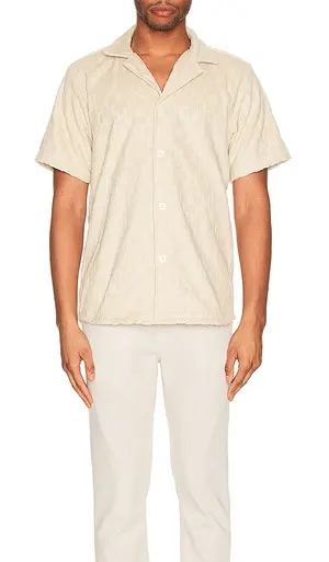 Oas Machu Cuba Terry Shirt In Brown