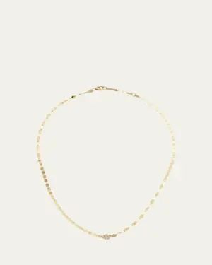 Lana Jewelry 14k Diamond Disc Necklace - Gold