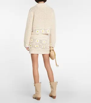 Alanui Daisy Crocheted Miniskirt - Multicoloured