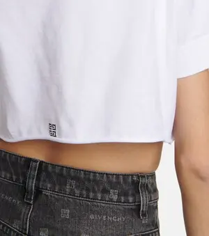 Givenchy Logo Cropped T-shirt