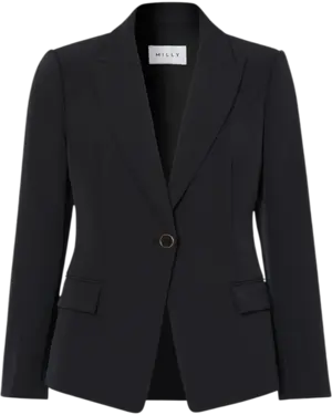 MILLY Avery Cady Blazer - Black