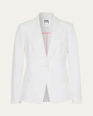 MILLY Avery Cady Blazer - Ecru