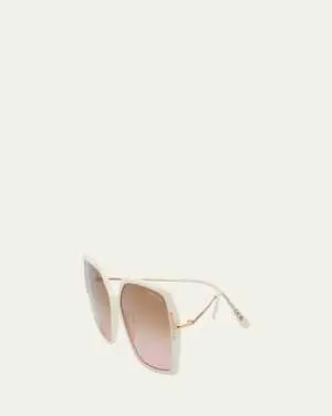TOM FORD Joanna Butterfly Sunglasses - Brown