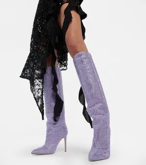 Paris Texas Knee-high Boots - Purple