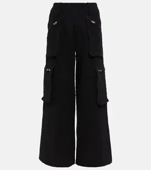 Amiri High-rise Wide-leg Cargo Pants - Black