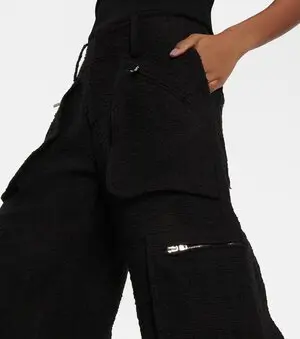 Amiri High-rise Wide-leg Cargo Pants - Black