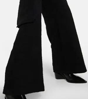 Amiri High-rise Wide-leg Cargo Pants - Black