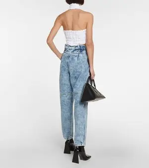 THE MANNEI Shobak Bleached Straight Jeans