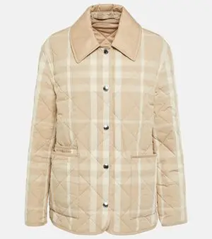 Burberry Checked Quilted Jacket