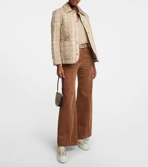 Burberry Checked Quilted Jacket